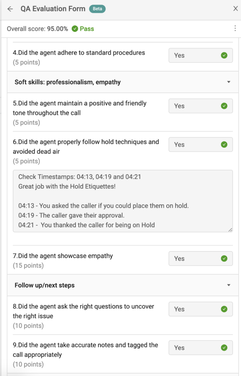 Call Center Evaluation Forms: Best Practices, Benefits & Challenges | Observe.AI | Observe.AI ...